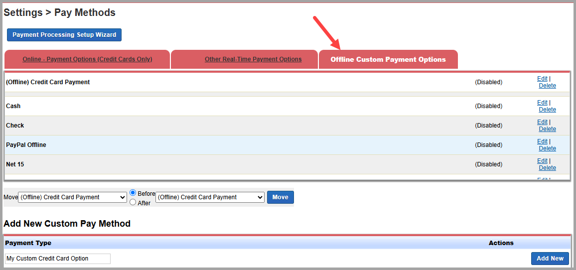 Custom & Offline Payment Methods – Pulse Commerce Help Center